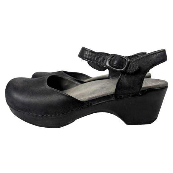 Dansko | Shoes | Dansko Womens Sam Leather Clog Sandals 39 Us 85 Black ...